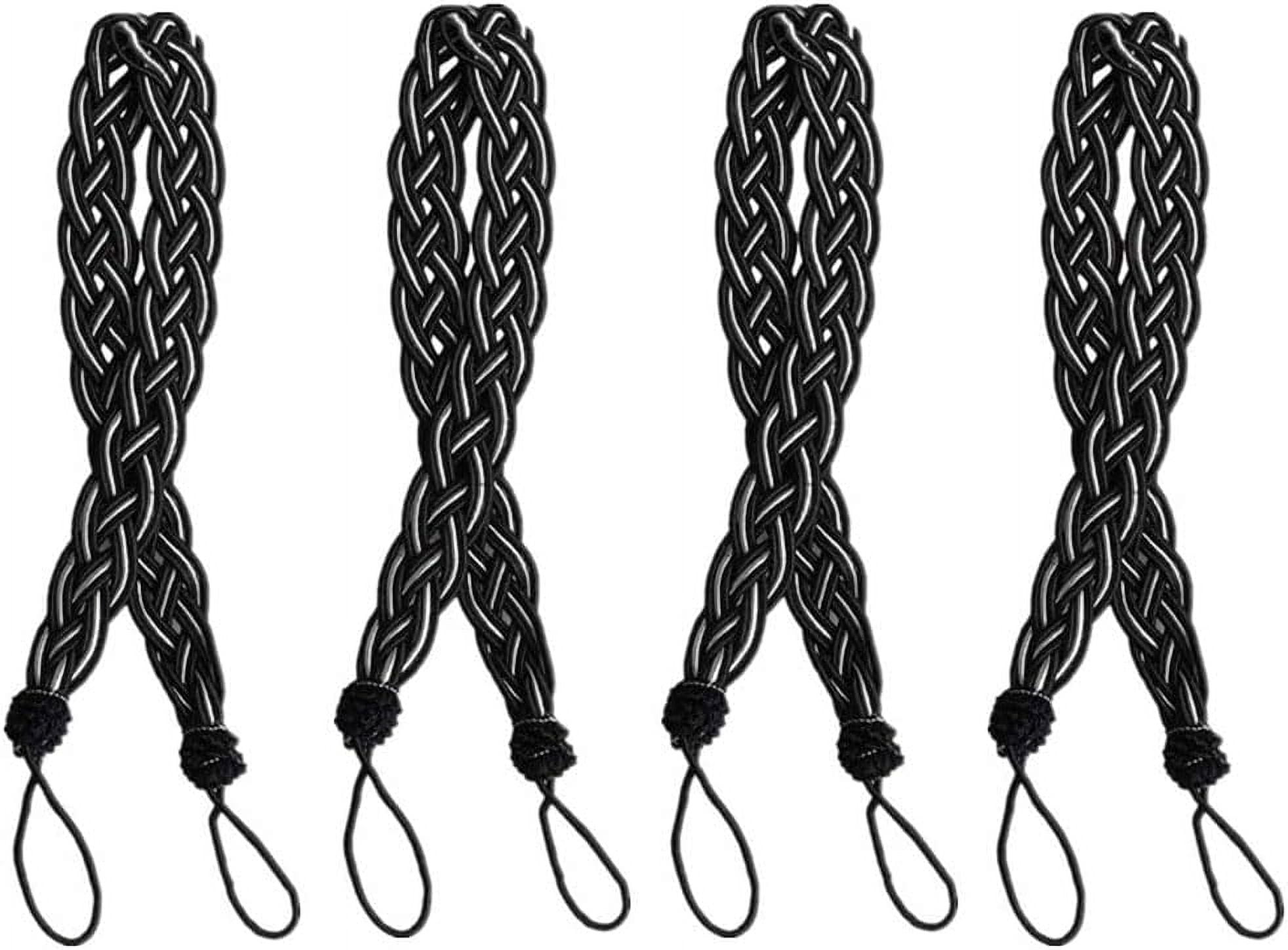 4 Pcs Curtain Tiebacks Curtain Tie Rope Knitting Hand Knitting Curtains ...