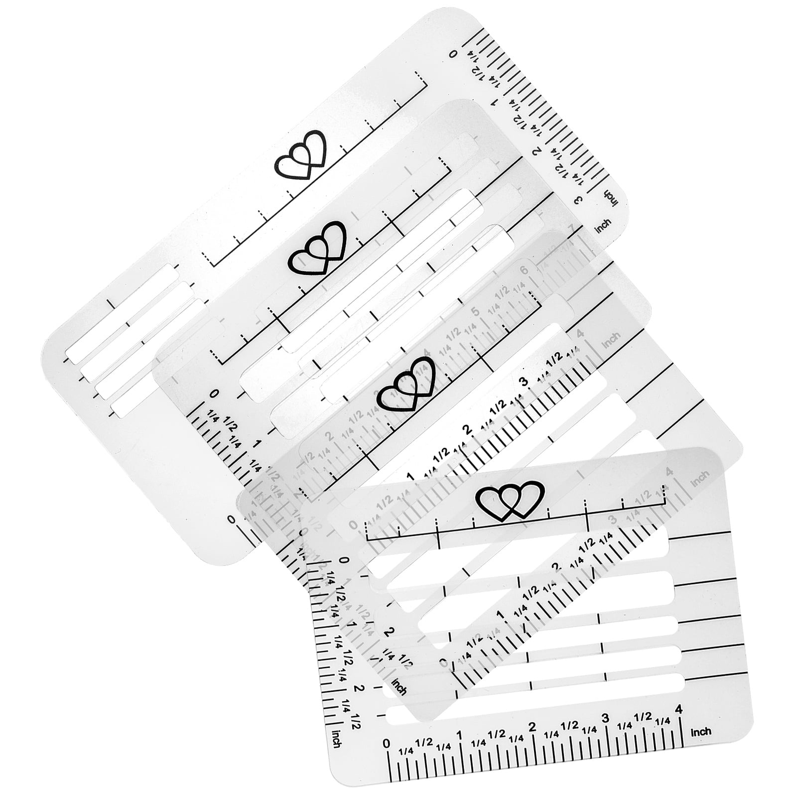 4 Pcs Custom Stencil Practice Ruler Template All-in-one - Walmart.com
