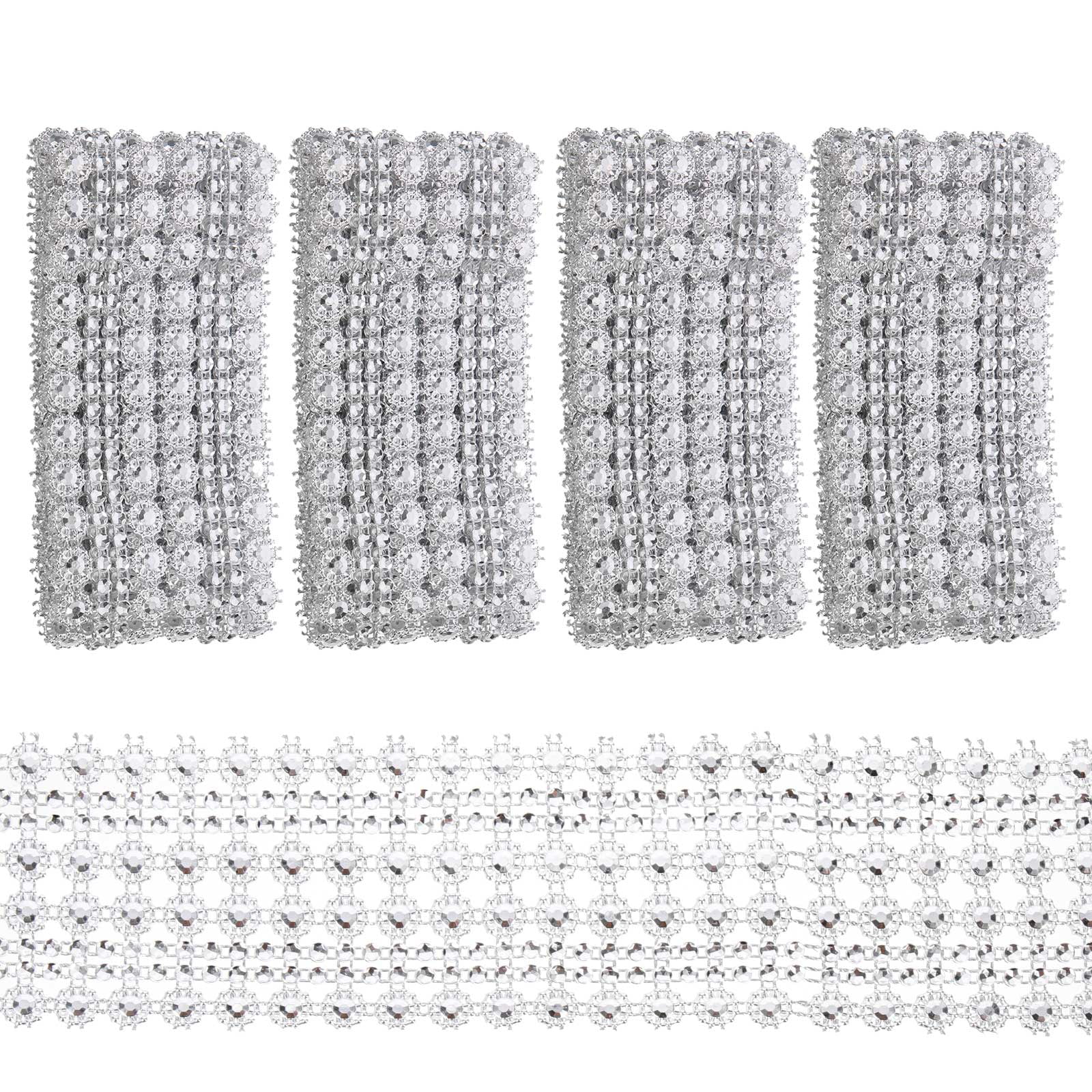 4 Pcs DIY Clothing Diamond Row Fabric Gems Lace Costumes Apparel ...