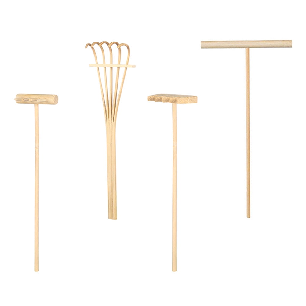 4 Pcs DIY Sand Table Rakes Mini Crafts Zen Beach Toys Child Office ...