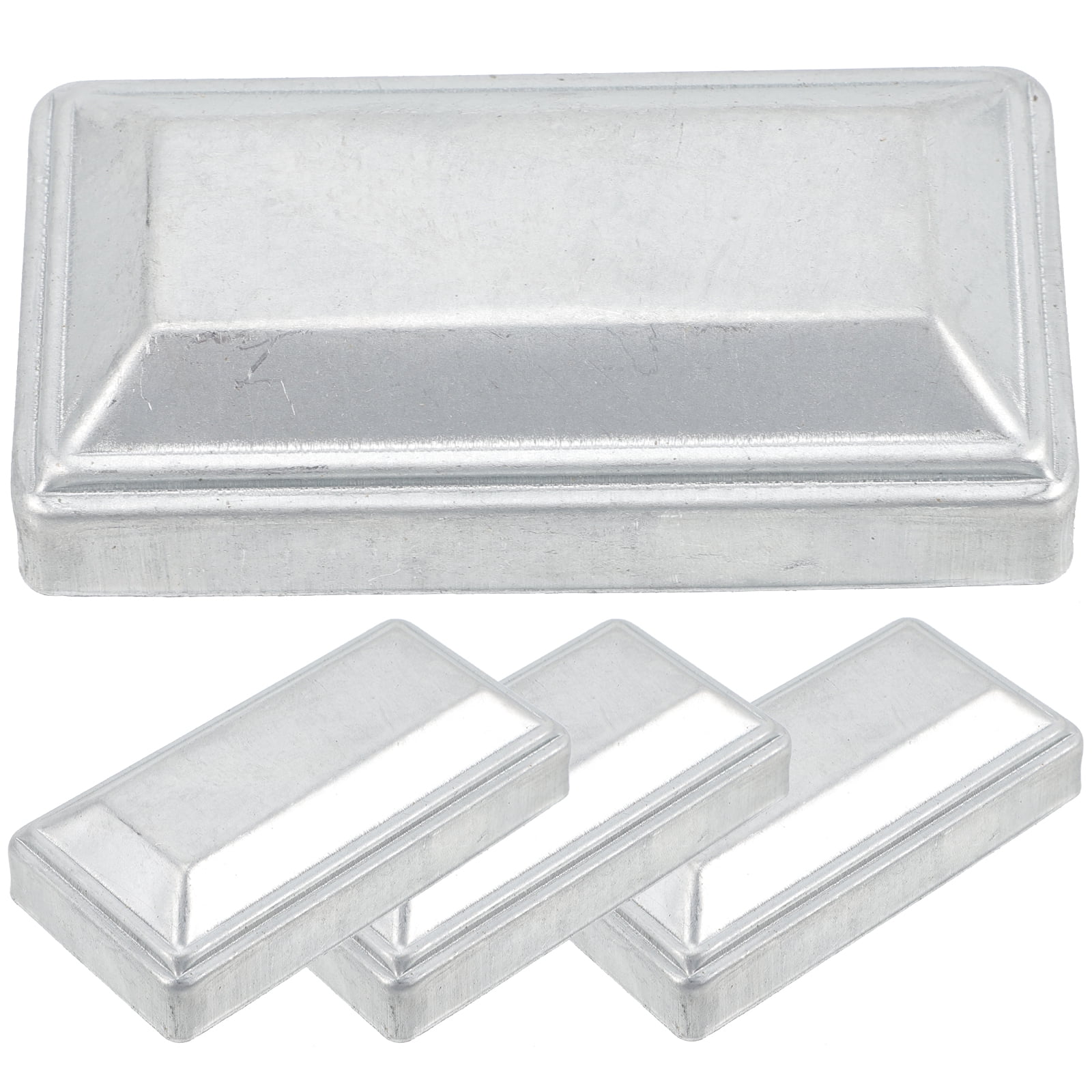 ifundom Silver Metal Fence Post Caps Easy Install for Home Protection ...