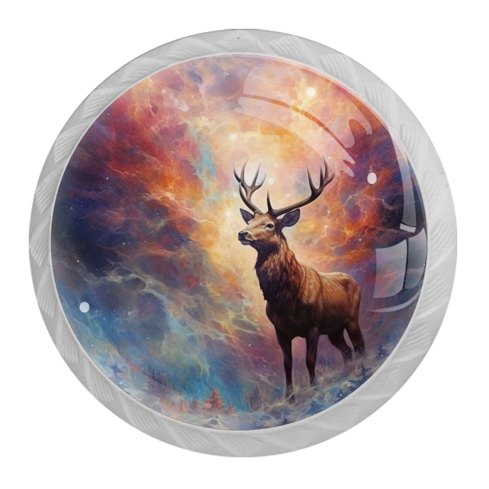 4 Pcs Deer Knobs for Kitchen Cabinet Cupboard Dresser Bookcase Drawer ...
