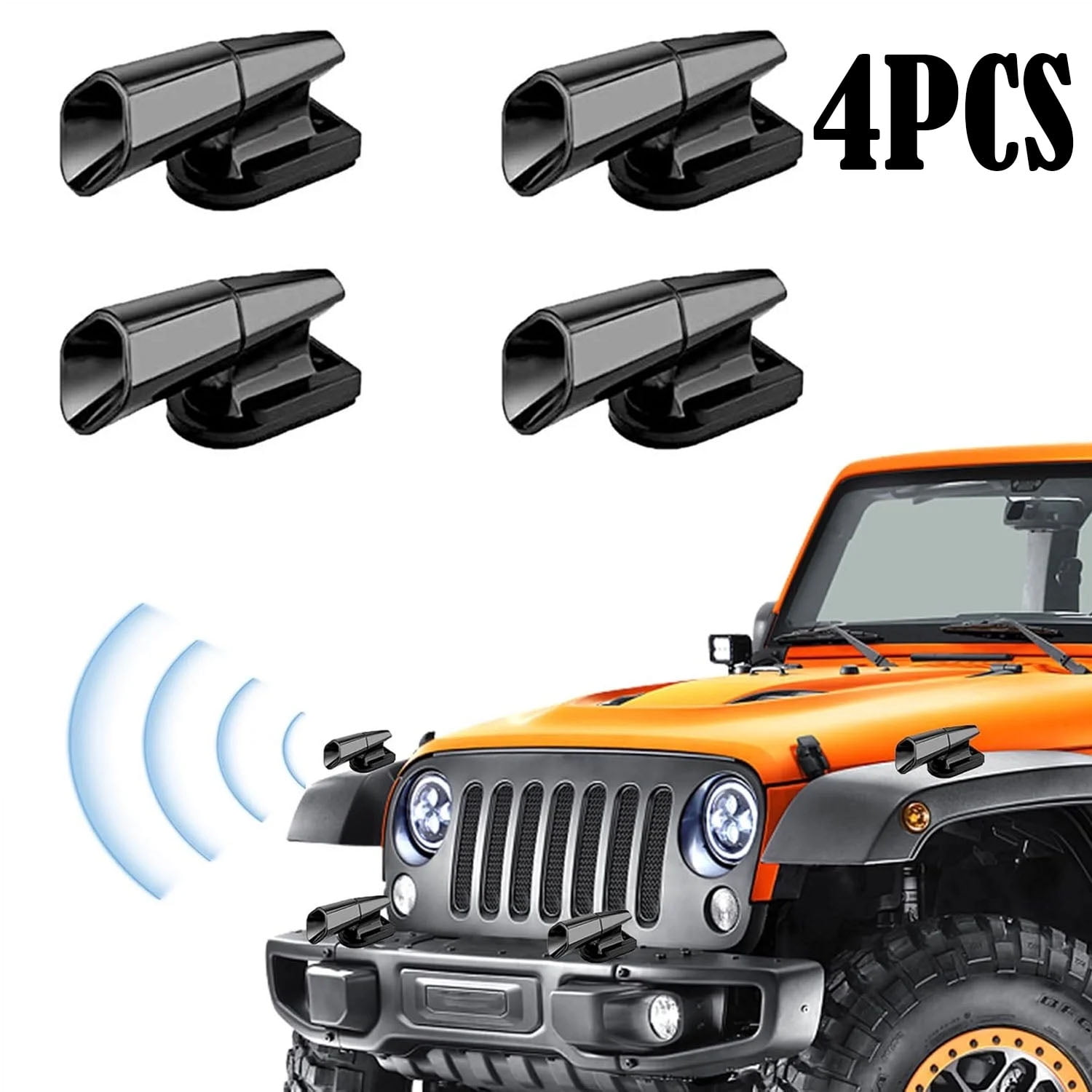 4 Pcs Deer Whistles Deer Warning Devices with Waterproof Adhesive Tapes ...