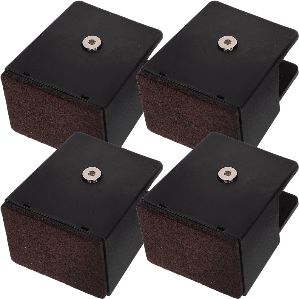 4 Pcs Desk Risers for Legs Bed Raising Blocks Table Monitor Adjustable ...