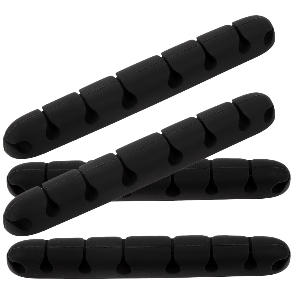 WYN 4pcs Practical Desktop Arrangement Cable Clip Holder 8-holes Cord ...