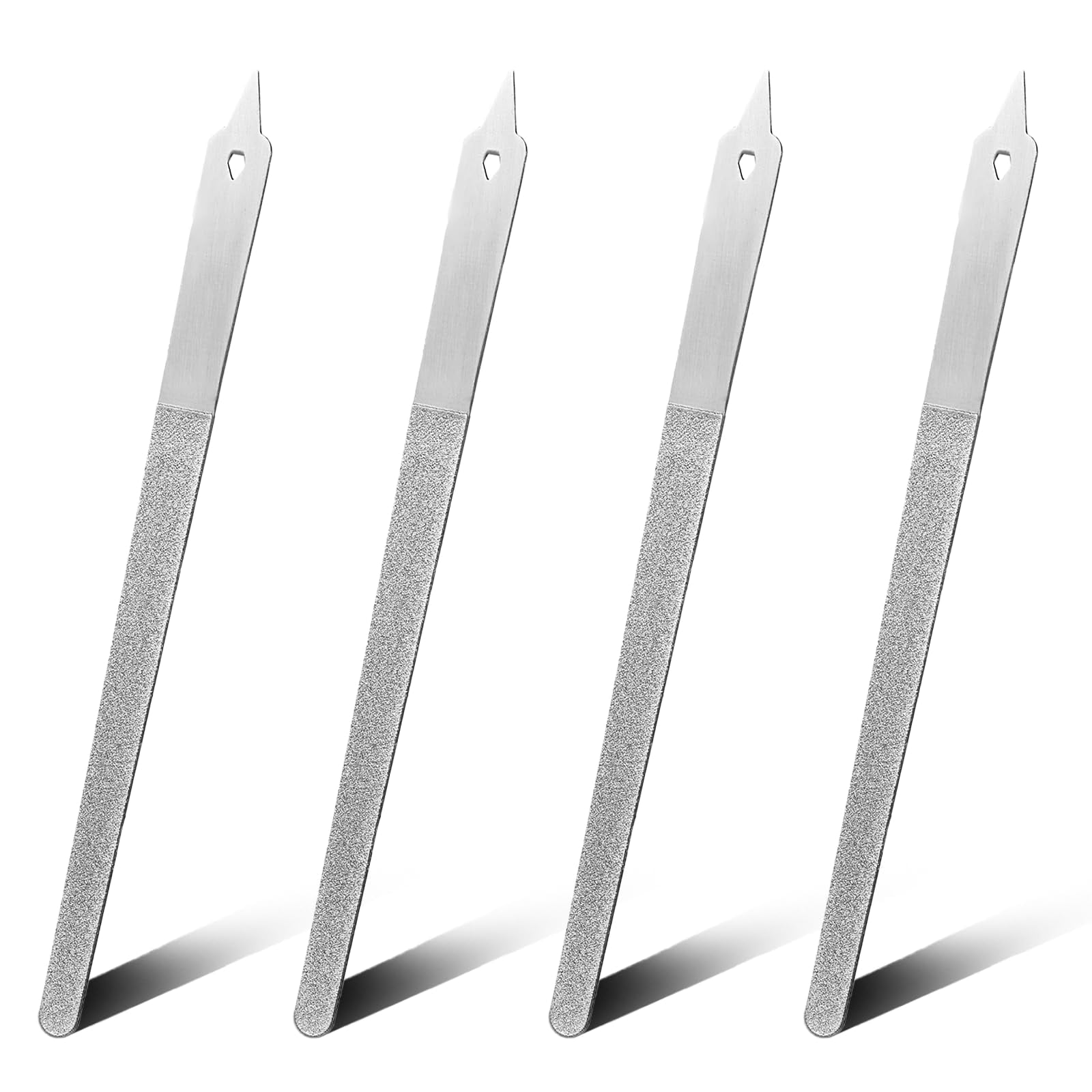 4 Pcs Diamond Dust MMF7 Nail File, Stainless Steel Nail Files with ...