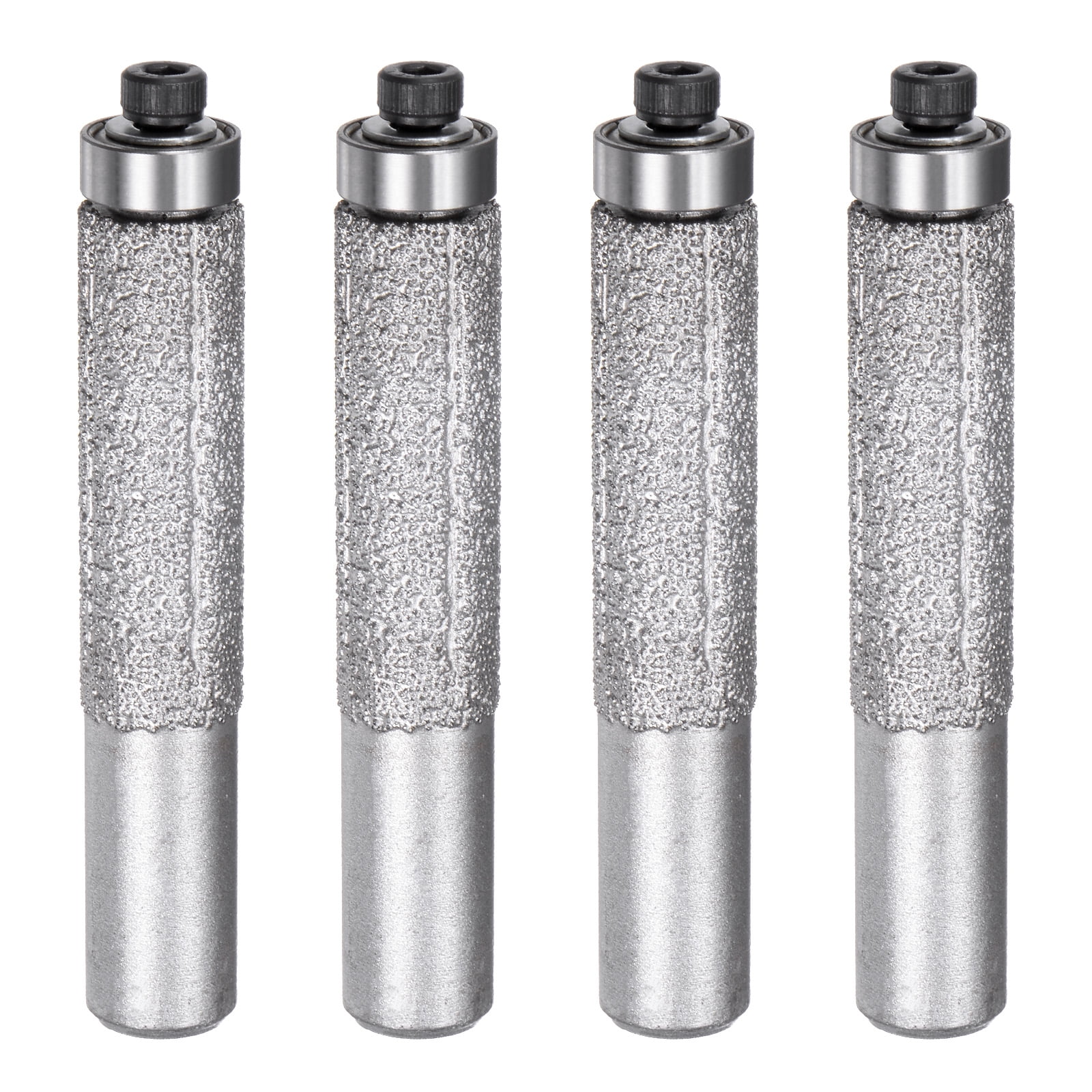 4 Pcs Diamond Profile Router Bit 13.3mm Dia Brazed Cylinder Profile ...