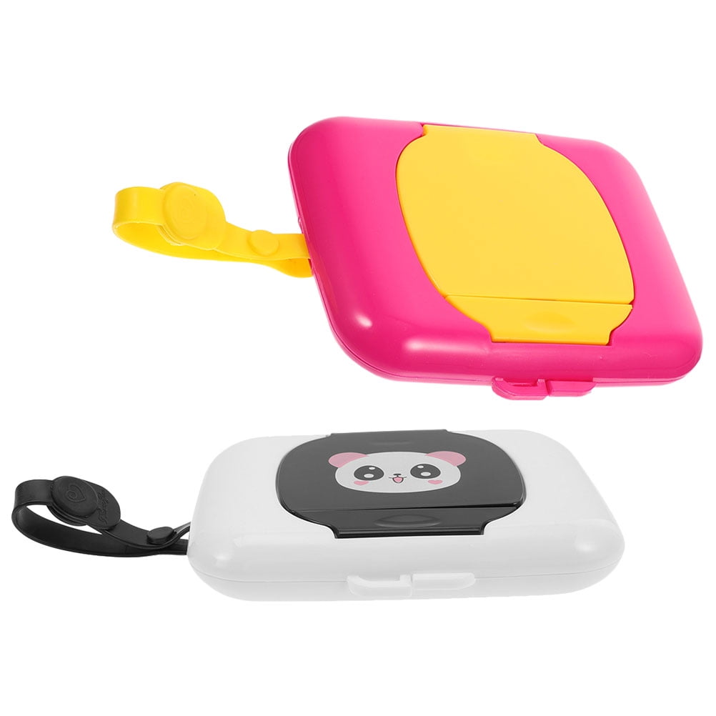 4 Pcs Diaper Wipes Dispenser Travel Wet Small Baby Tissue Case Portable ...