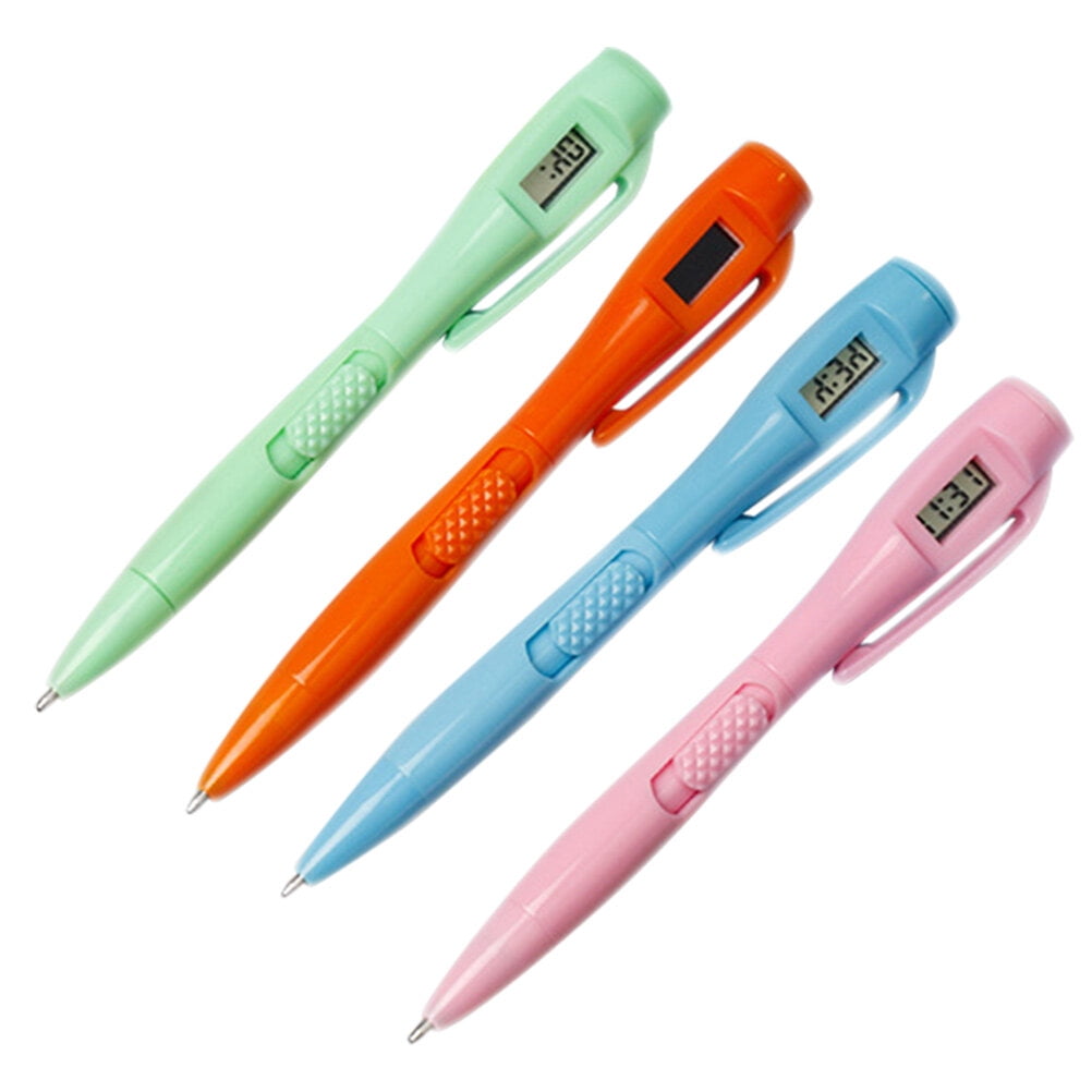 4 Pcs Digital Clock Pens Dustpan Test Exam Electronic Watch Work ...