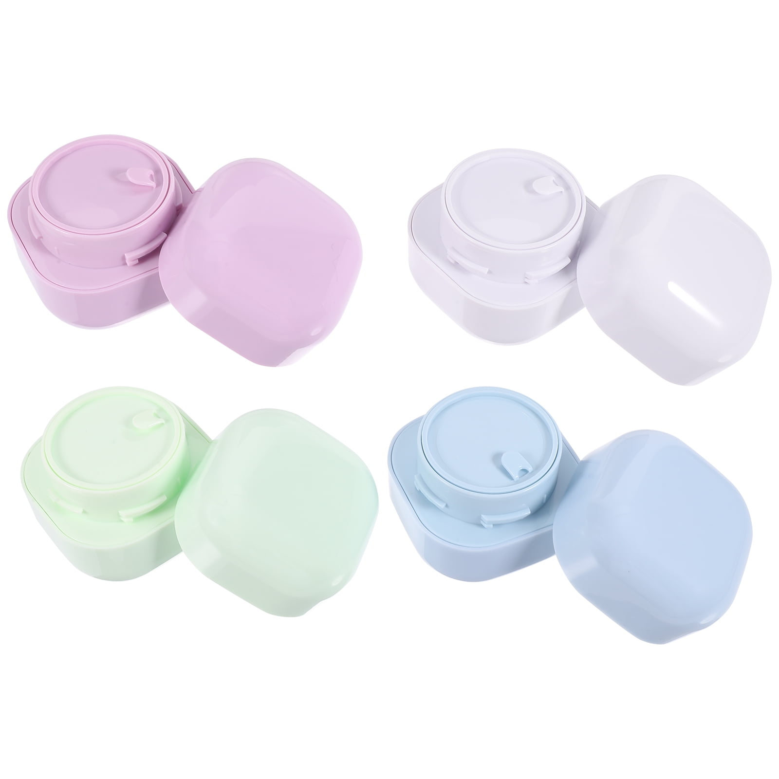 4 Pcs Dispensing Bottle Hair Conditioner Eye Creams Refillable Face ...