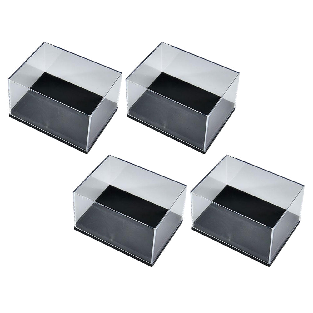 4 Pcs Display Cabinet Household Decor Elegant Transparent Mineral ...