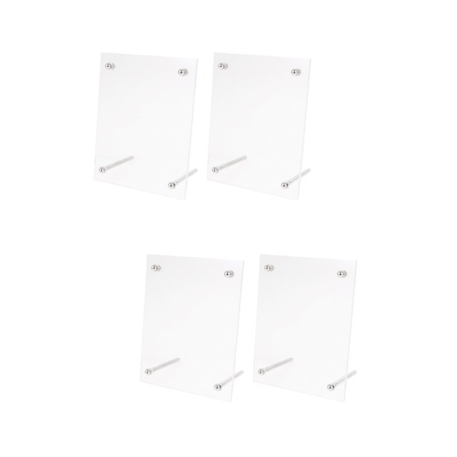 4 Pcs Display Shelf Show Rack Glass Crystal Photo Frame Stand for ...