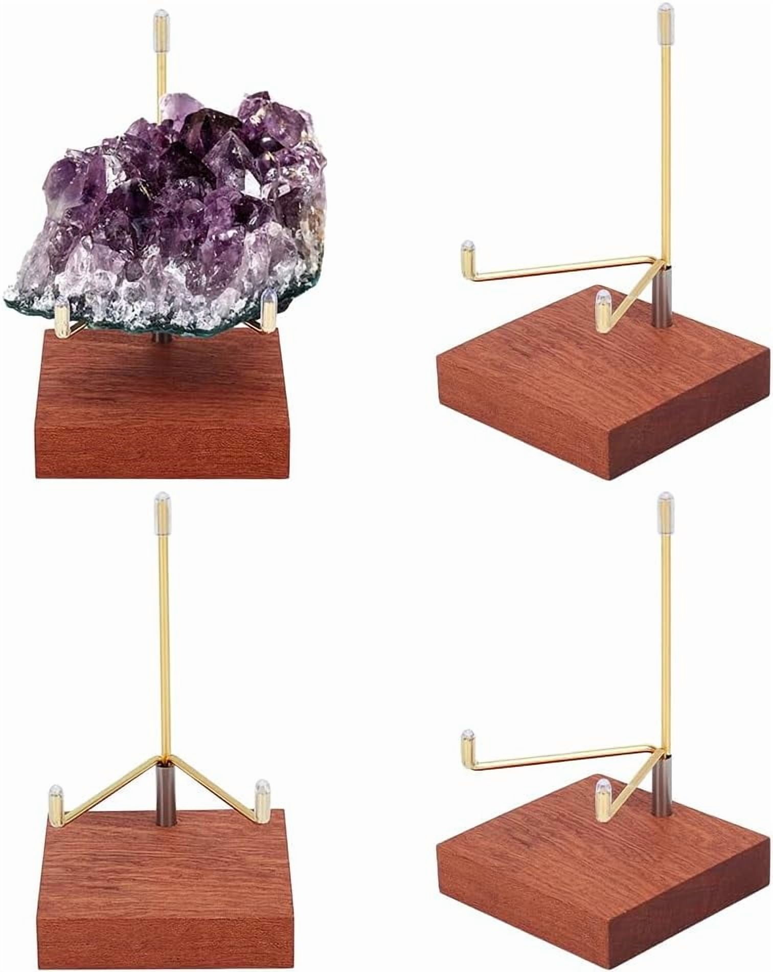 4 Pcs Display Stand Easel Stand with Adjustable Metal Arms and Wooden ...