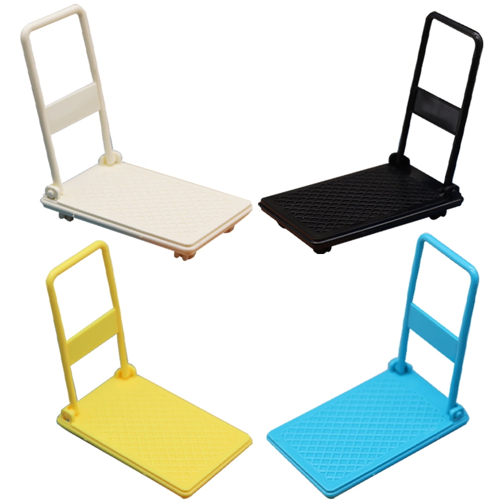 4 Pcs Doll House Cart Children’s Toys Platform Model Kids Trolley Mini ...