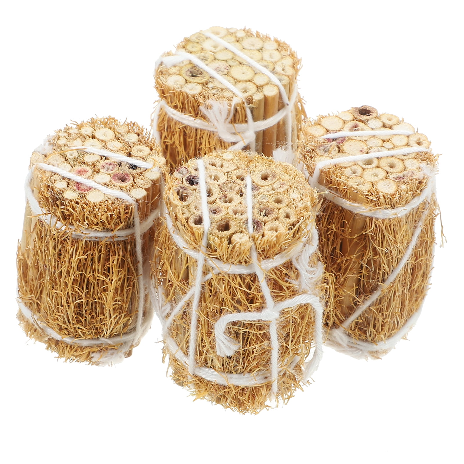 FENGGUIQU Dollhouse Accessory Mini Hay Bales Decoration 4pcs Brown ...