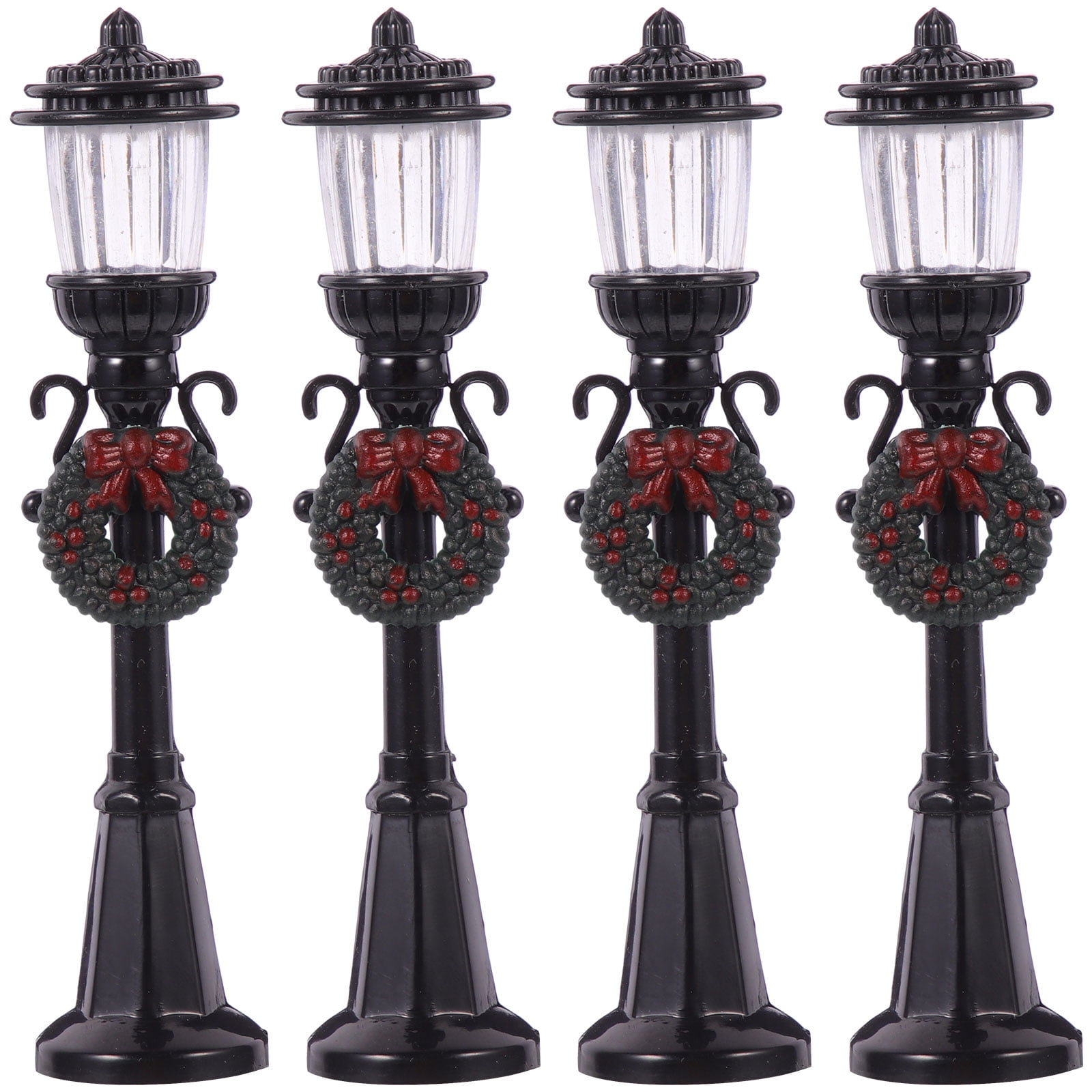 Durable ABS Miniature Street Lamps Set of 4 for Decoration with ...