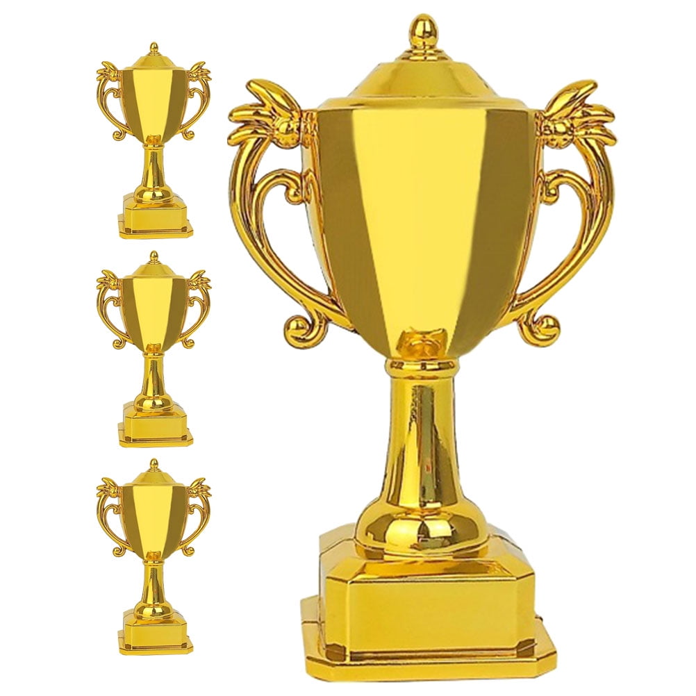 NUOLUX Trophy Cups Kids Party Golden Mini Design 4Set Home Decor ...