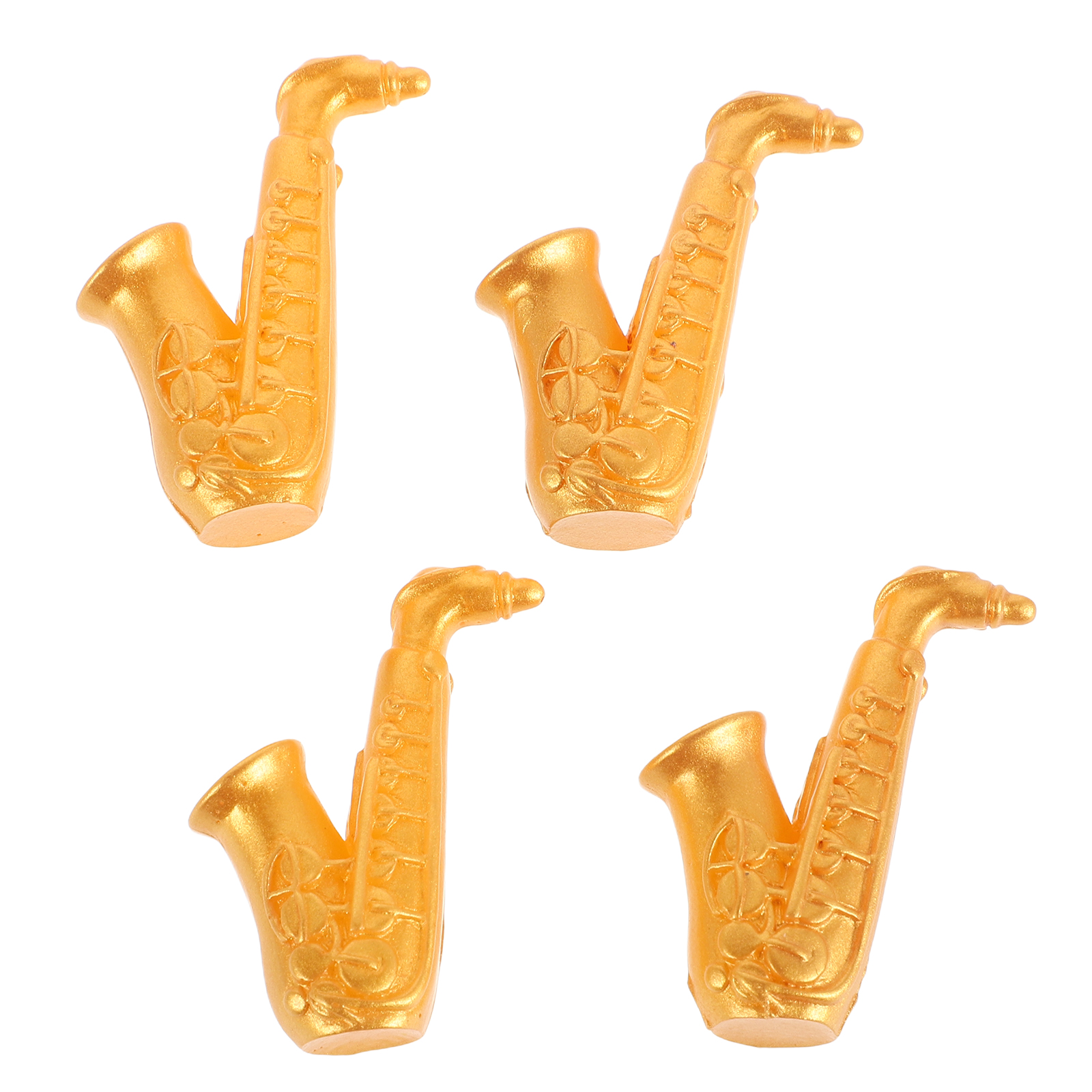 4 Pcs Dollhouse Musical Instrument Toy Rabbit Mini Small Cars Golden ...