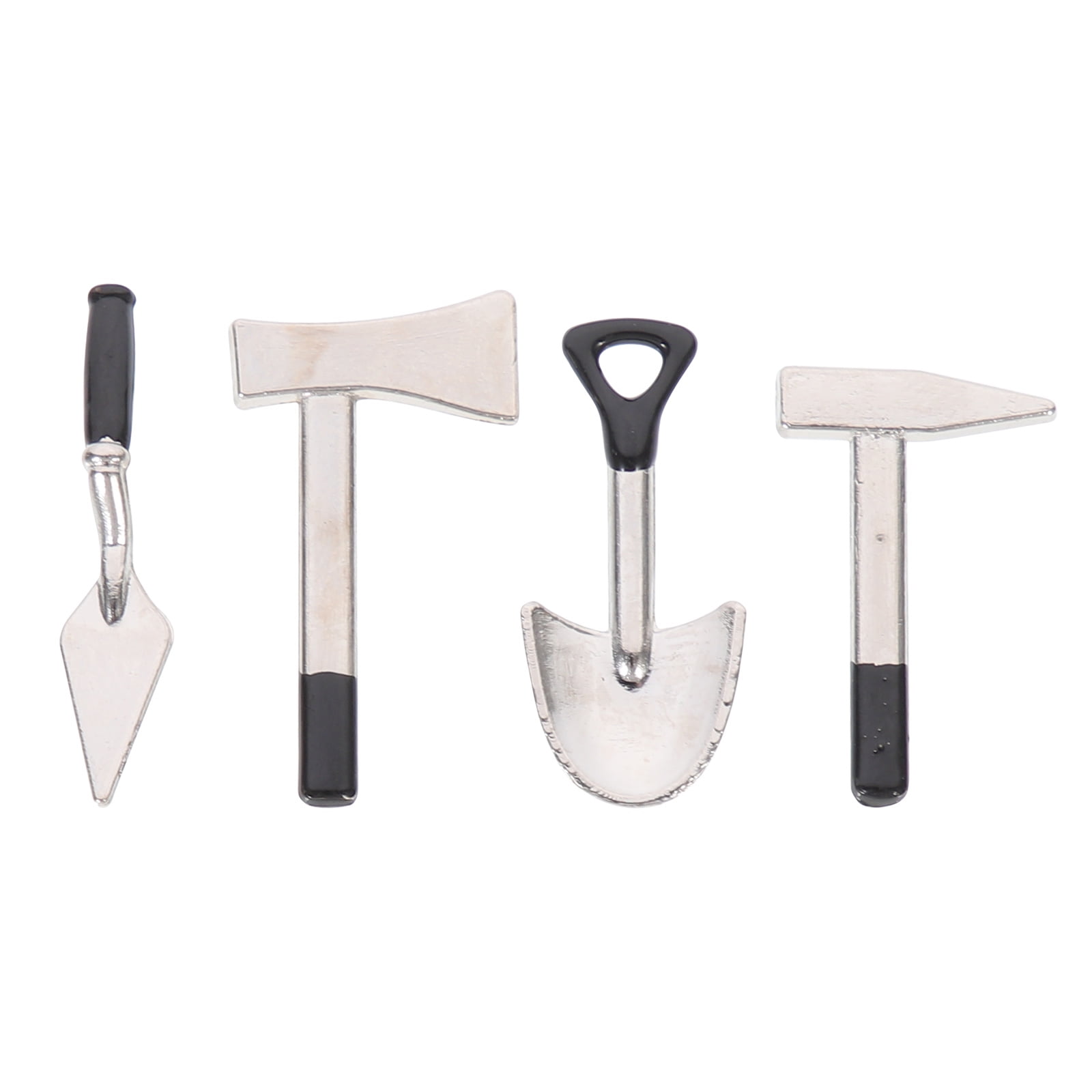 4 Pcs Dollhouse Tools Mini Figurines Outdoor Toys Child Silver ...