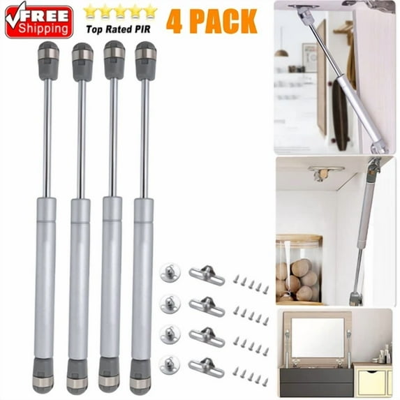 4 Pcs Door Hinge Gas Spring Strut Prop Shock Lift Kitchen Cabinet ...