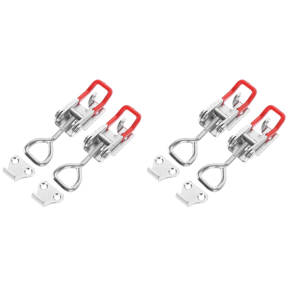 4 Pcs Door Latch Clamp Heavy Duty Toggle Smokey Metal Adjustable Steel ...