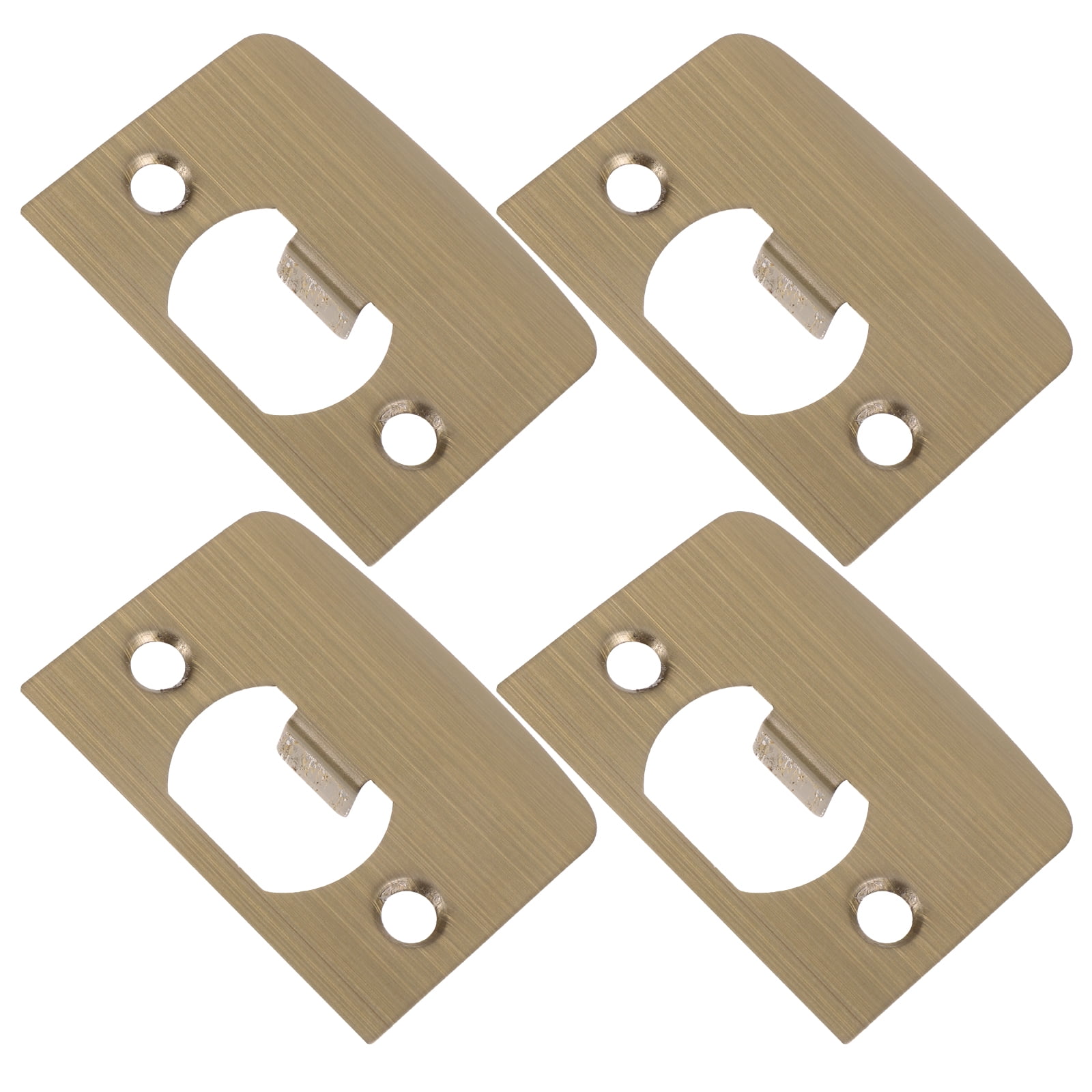 4 Pcs Door Lock Accessories Locks Metal Deadbolt Strike Plate Striker ...