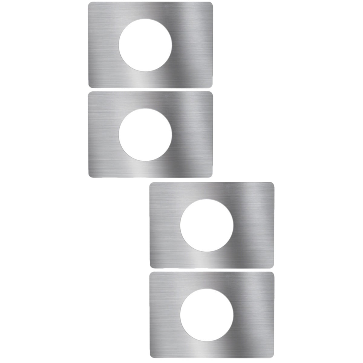 4 Pcs Door Lock Repair Board Knobs Deadbolts Striker Plates Filler ...