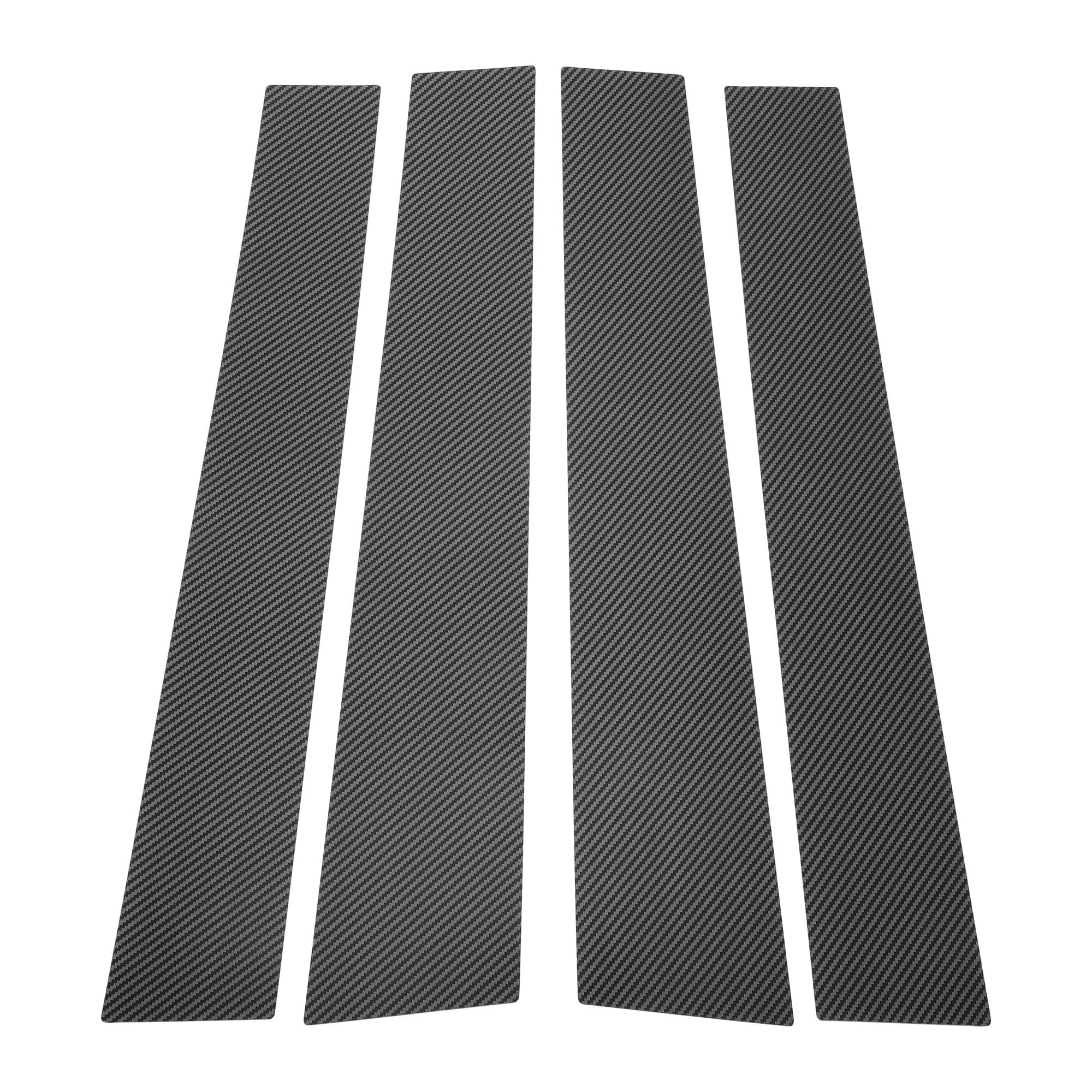 4 Pcs Door Pillar Window Trim for Mitsubishi L200 2005-2014 Carbon ...