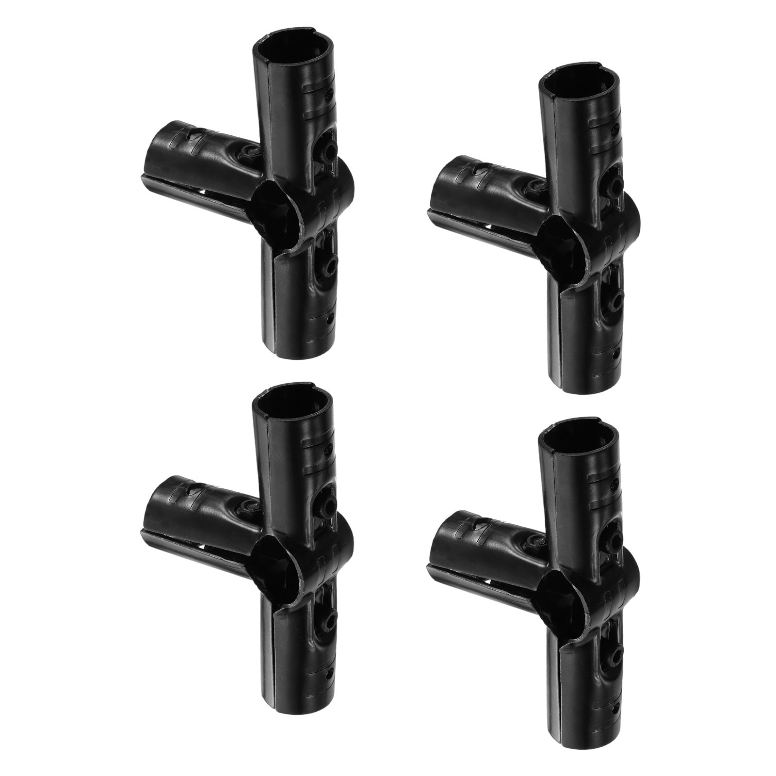 4 Pcs Double Port Parallel Pipe Clamps, 1-1/8" Saddle Metal Connectors ...