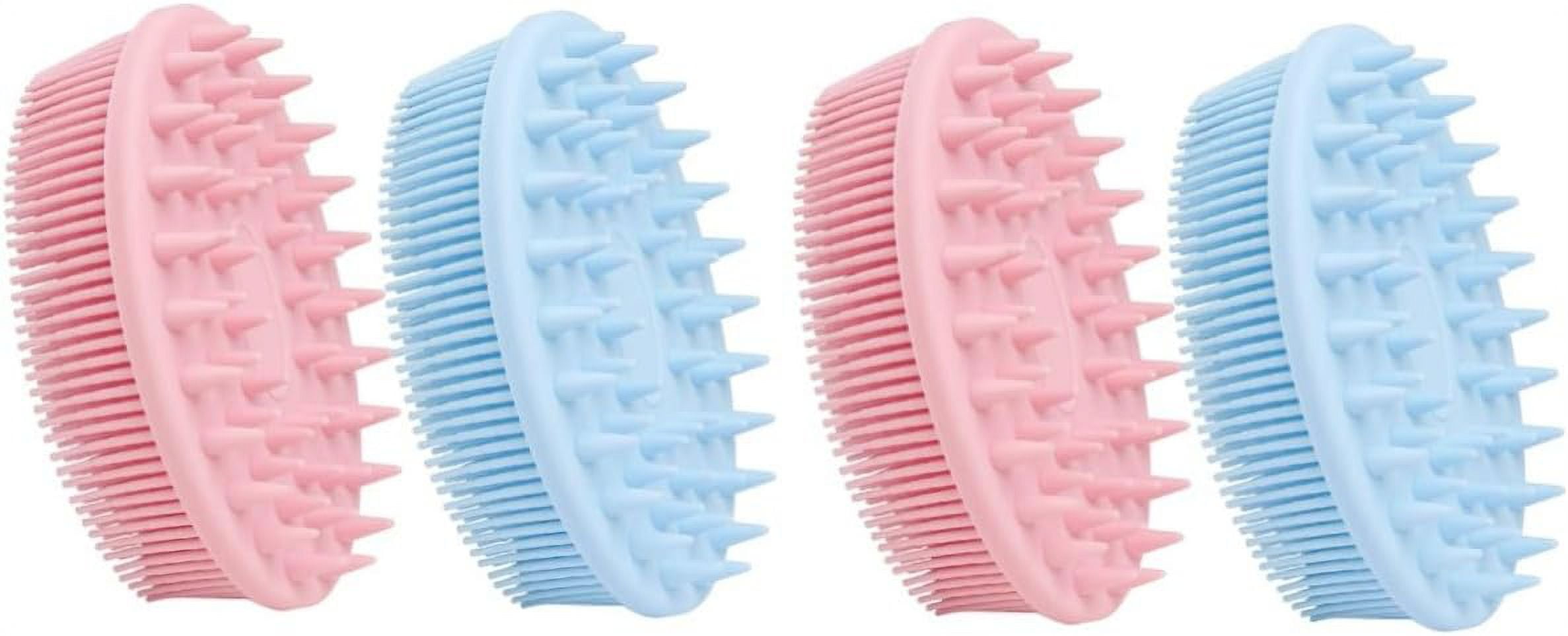 4 Pcs Double Sided Bath Brush Bath Scrubber Pet Bath Brush Scalp ...
