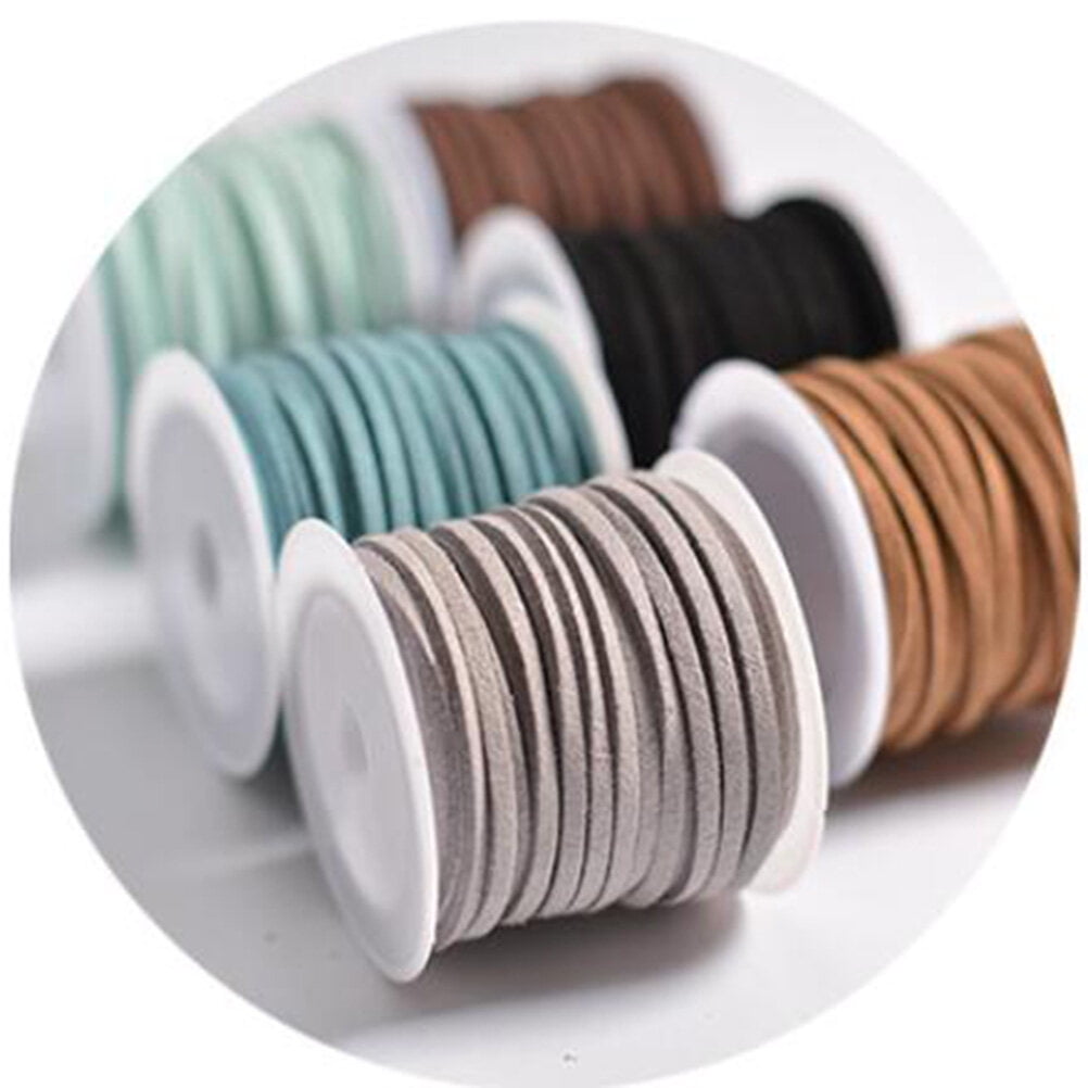 4 Pcs Double Sided Strap Suede Beading Cord Jewelry Making Cord ...