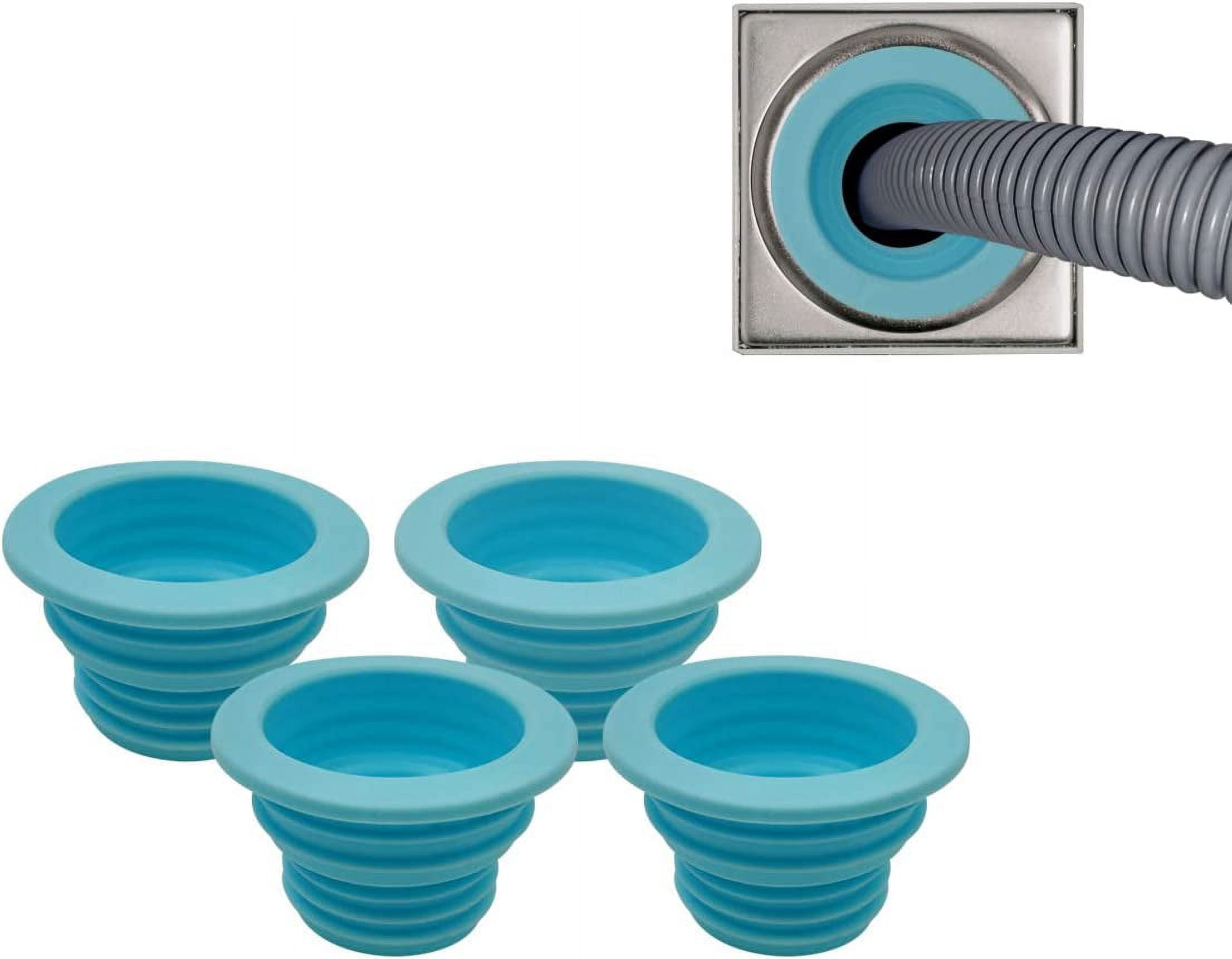 4 Pcs Drain Pipe Hose Seal Deodorant Silicone Plug, Washing Machine ...