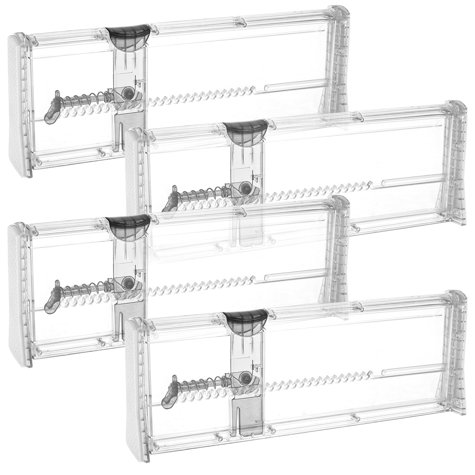 4 Pcs Drawer Dividers 11 to 17 Inches Adjustable Drawer Separators ...