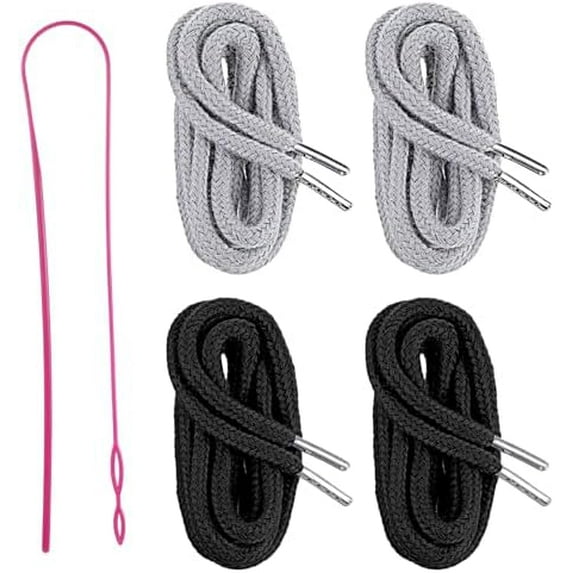 4 Pcs Drawstring Cords Replacement with Easy Threader Tool for ...