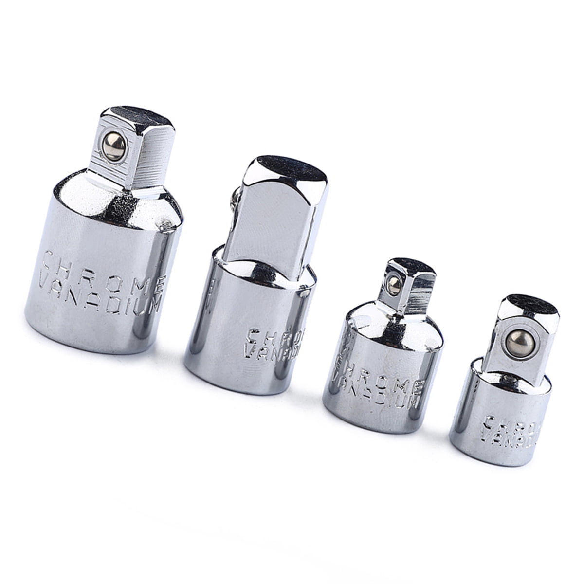 4 Pcs Drill Bit Extension Socket Adapter Set 1/ 2 to 3/ 8 Socket ...