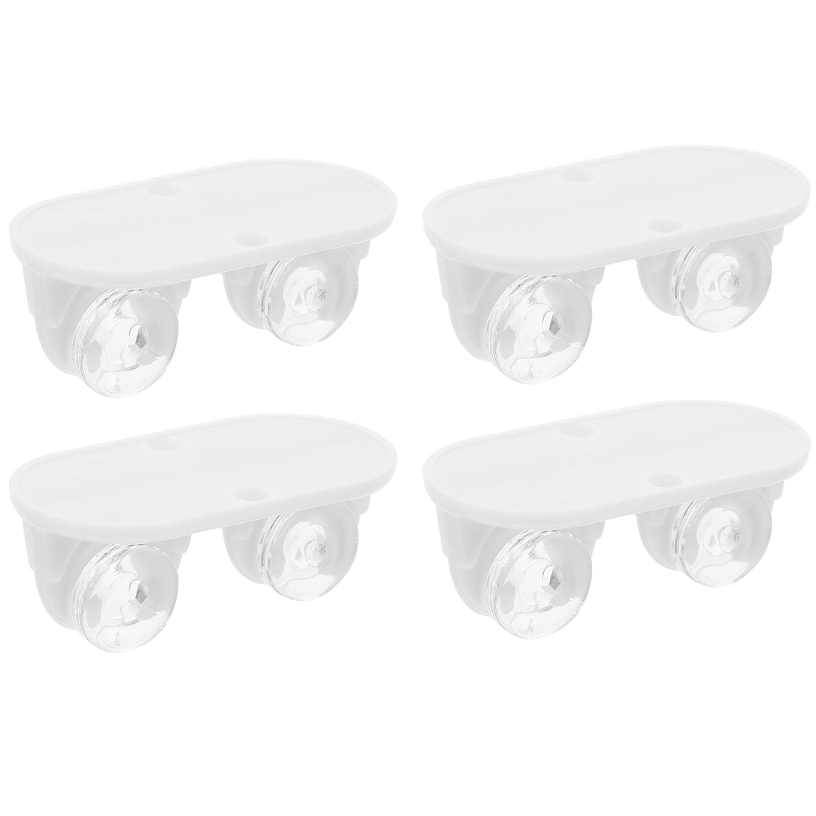 4 Pcs Drill Chain Adapter Caster Wheels Stickable Pulleys 4.5X2.3X1 ...