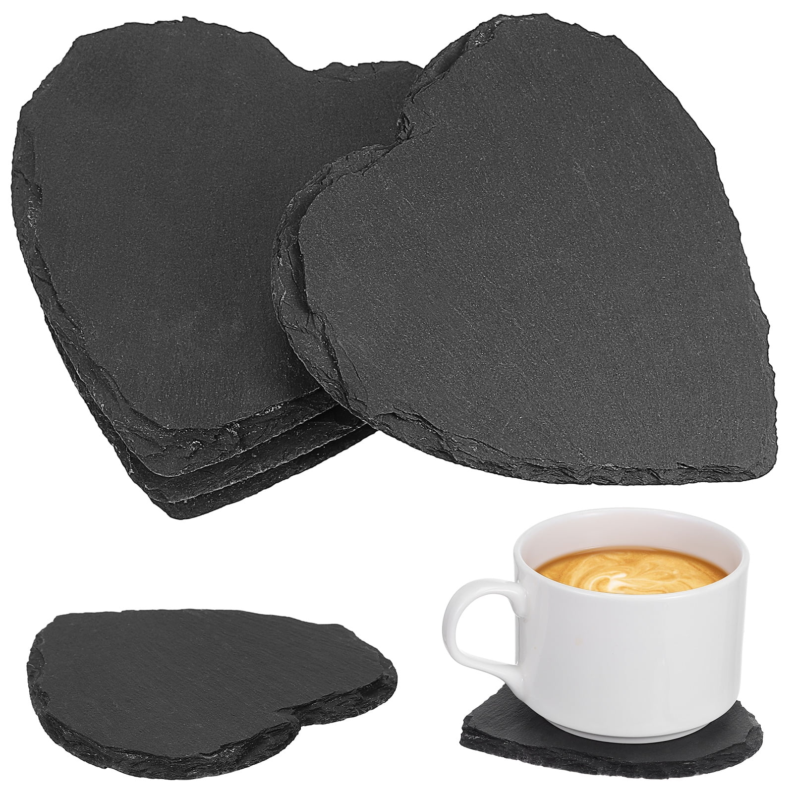 4 Pcs Drink Coaster Mat Wine Coasters for Coffee Table Black - Walmart.com