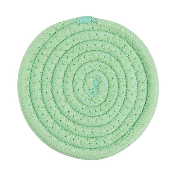 4 Pcs Drink , Minimalist Cotton Woven Coaster Set, 4 Colors Absorbent ...