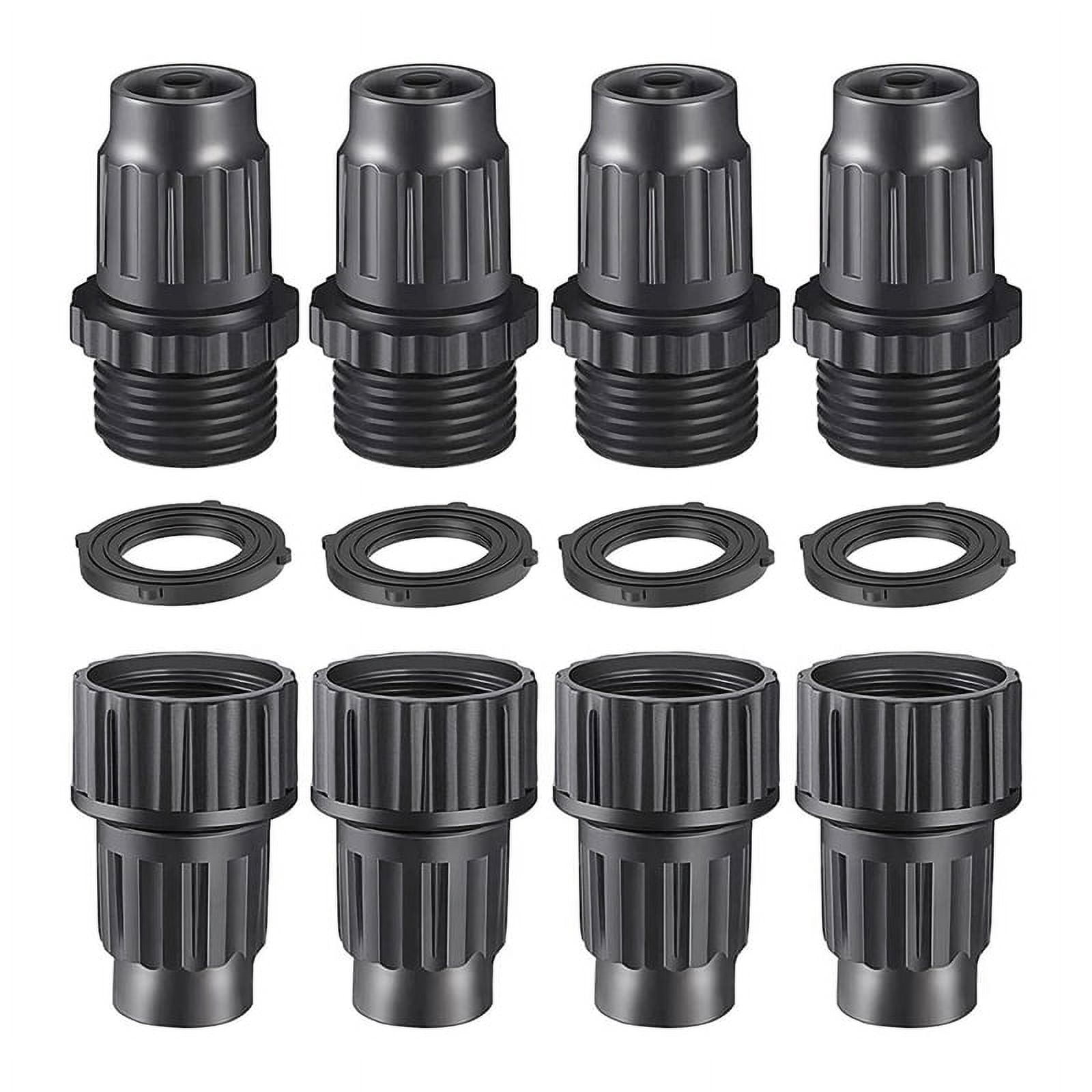 4 Pcs Drip Irrigation Pressure Regulator 25 PSI & Faucet Adapter Kit ...