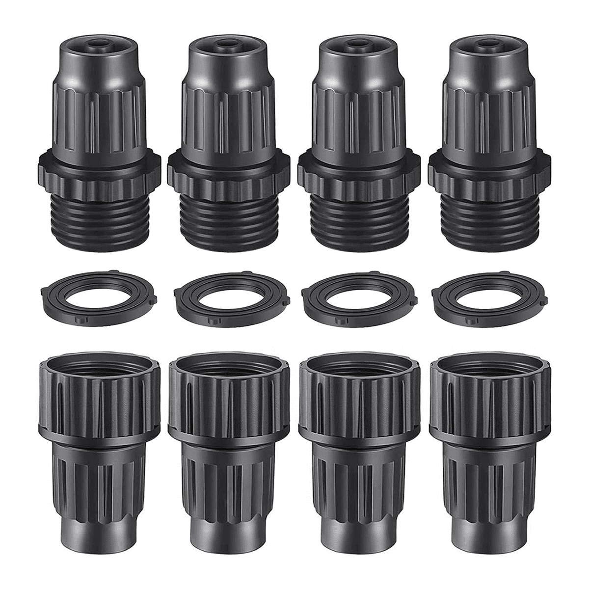 4 Pcs Drip Irrigation Pressure Regulator 25 PSI & Faucet Adapter Kit ...
