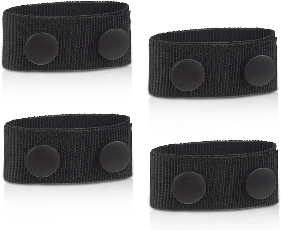 4 Pcs Duty Belt Keepers Police Security Tactical Belt Keeper with ...