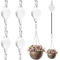 4 Pcs Duty Retractable Plant Hanger,Plant Pulleys for Hanging Plants ...