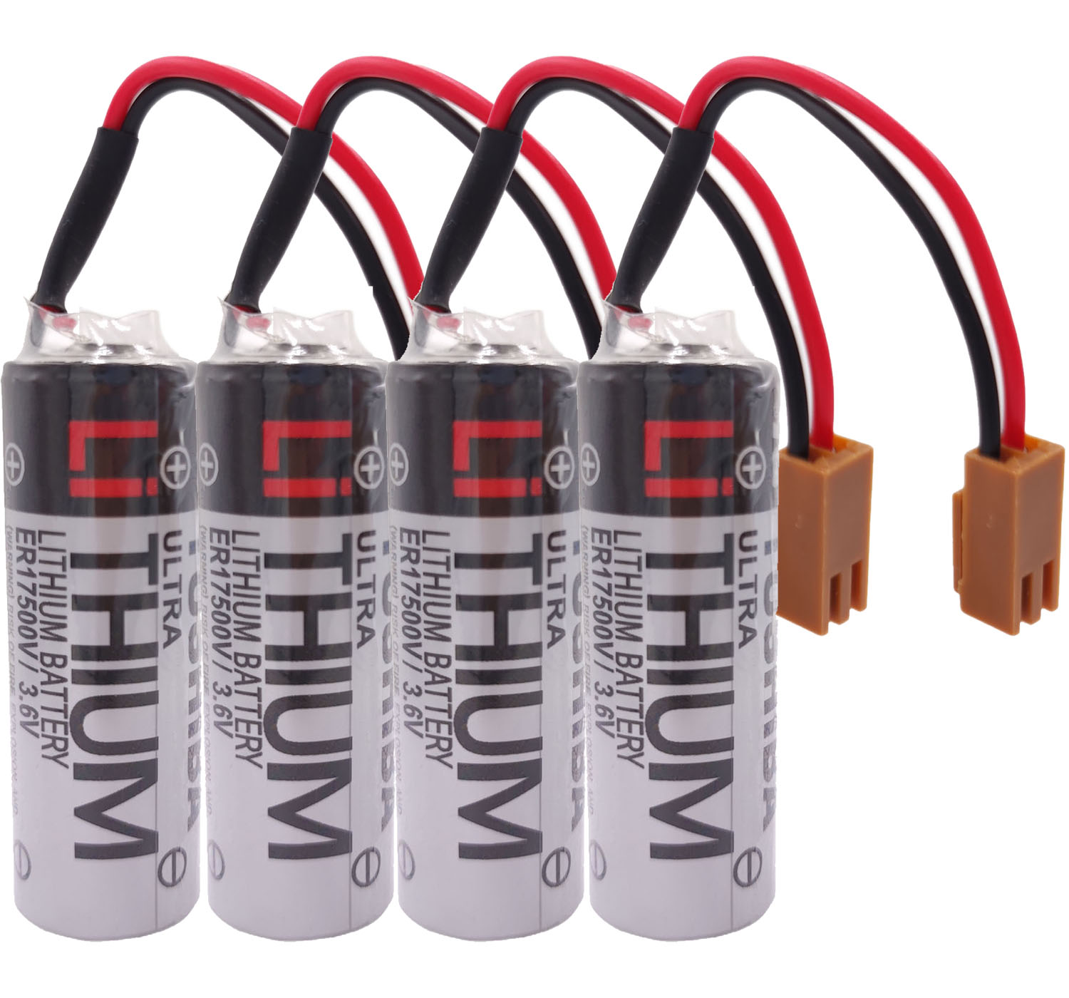 4 Pcs ER17500V 3.6V 2700mAh Battery for Toshiba PLC CNC Backup Battery ...