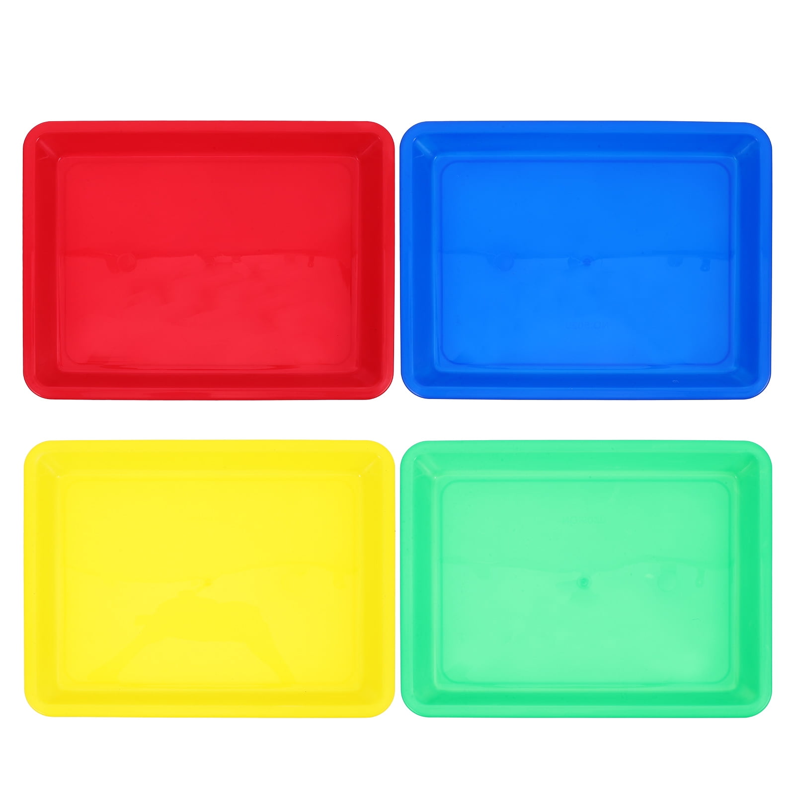 4 Pcs Early Education Storage Tray Sand Trays Sensory Tray Toy Art Tray ...