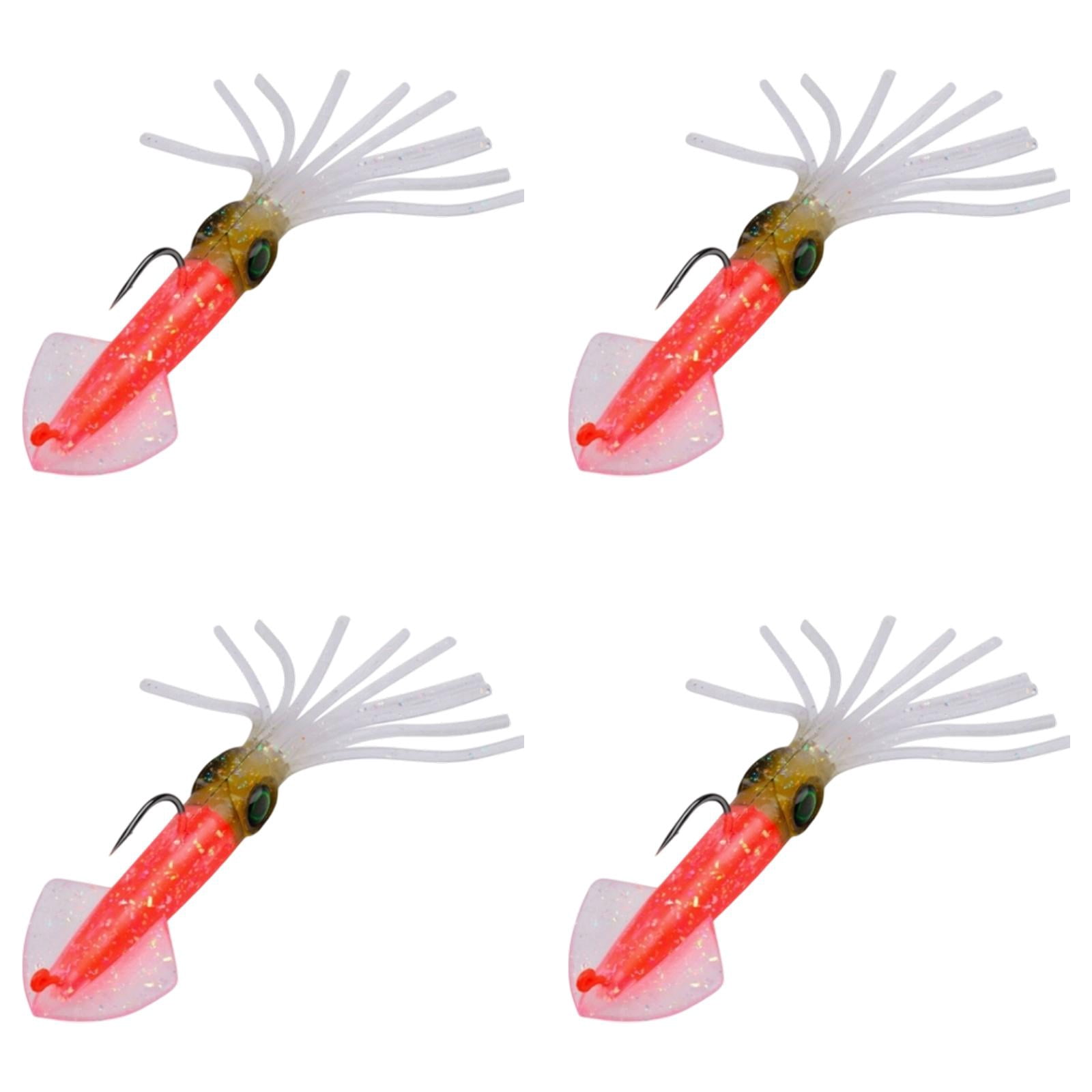 4 Pcs Effective Squid Fishing Lures Set with Realistic Design, 5.31 ...