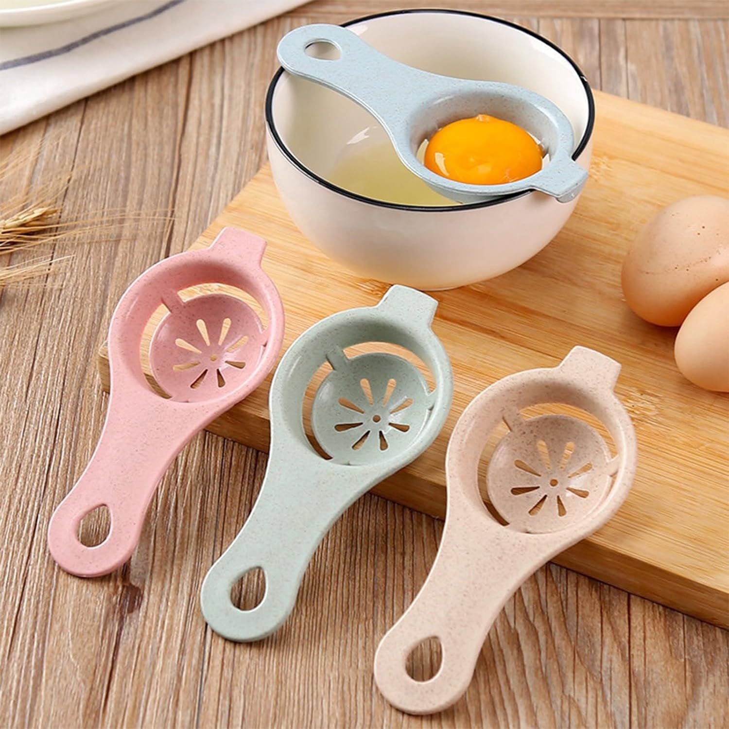 4 Pcs Egg Separators for Yolk Egg Separator Egg Yolk White Separator ...