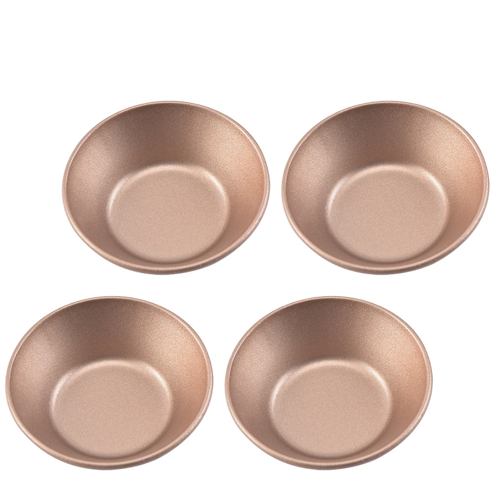 CHICHUMID Egg Tart Molds Carbon Steel 4Pcs 3.34X3.34X0.90in - Walmart.com