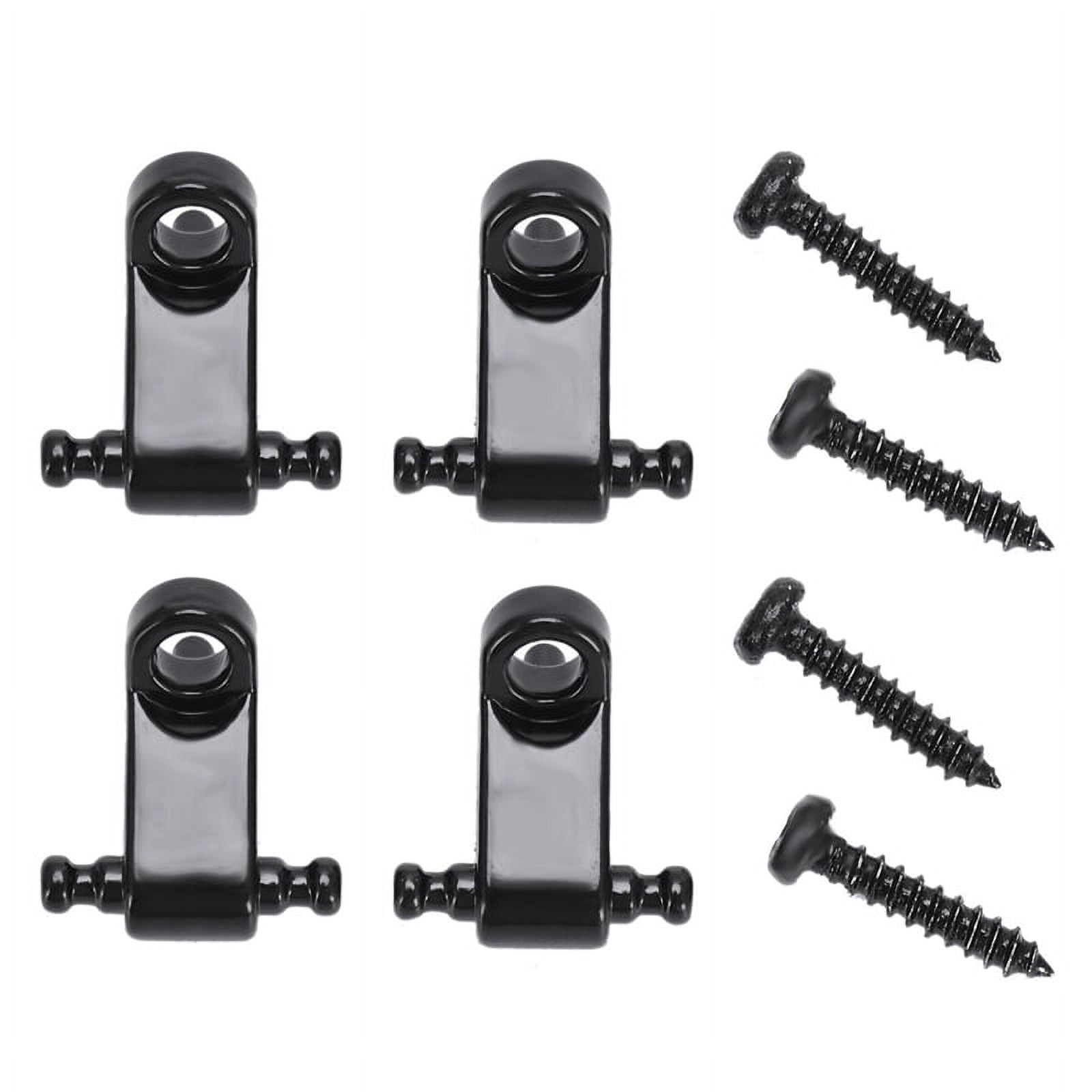 4 Pcs Electric Guitar Roller String Tree String Retainer - Black,4 x Roller Guitar string tree 4 ...
