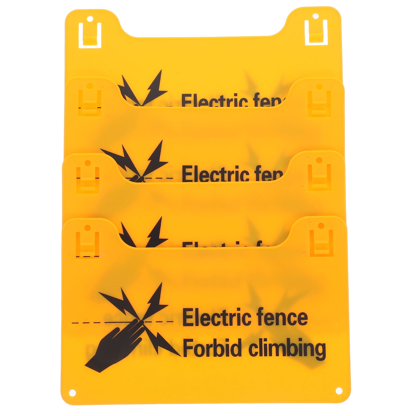 4 Pcs Electronic Fence Warning Sign Insulator Electric Climbing High ...