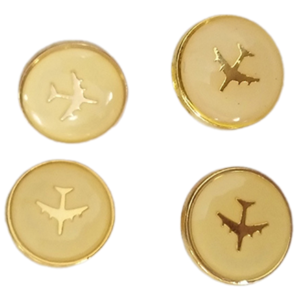 4 Pcs Elegant Styles Uniform Buttons Jackets Buttons Pants Buttons ...